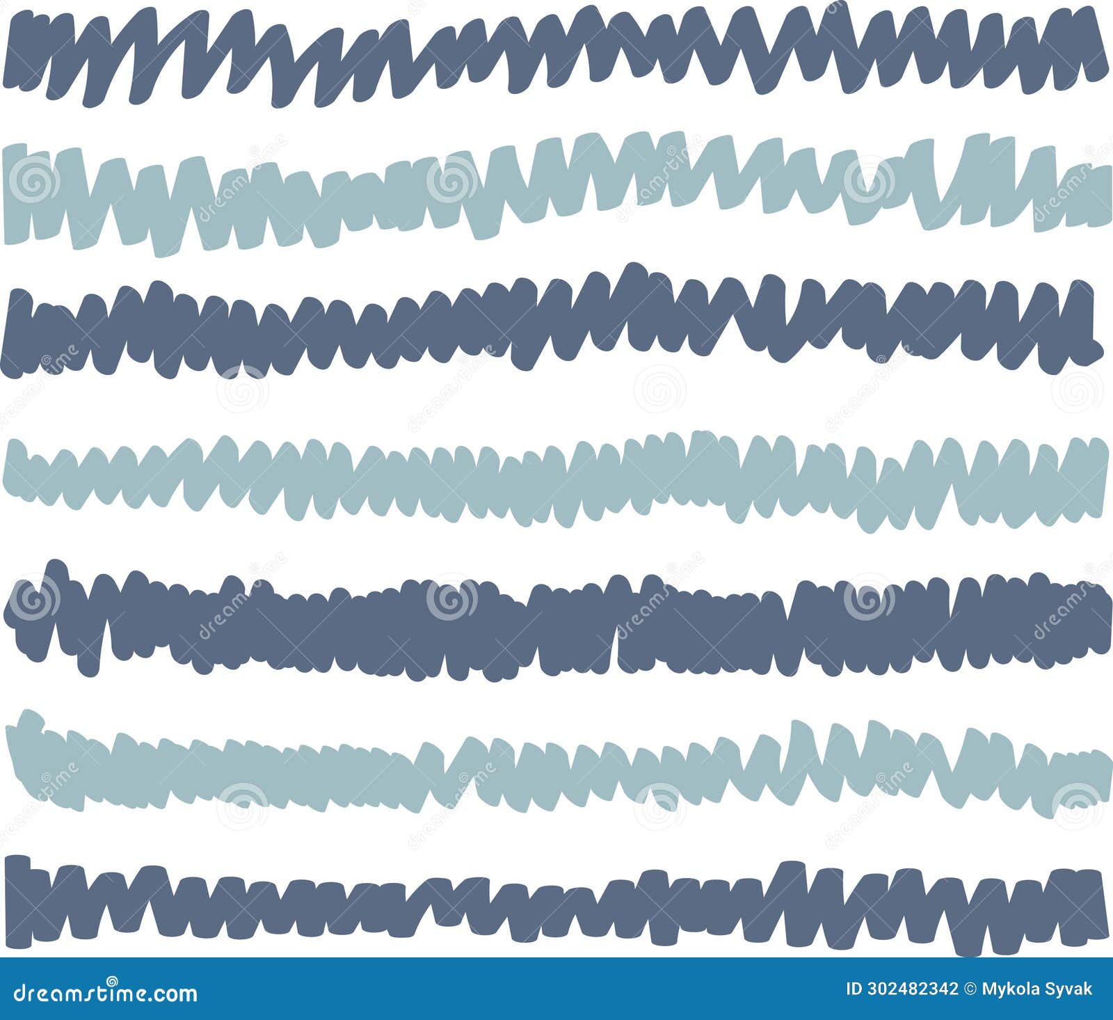 Abstract Lined Doodles Pattern Stock Vector - Illustration of minimal ...