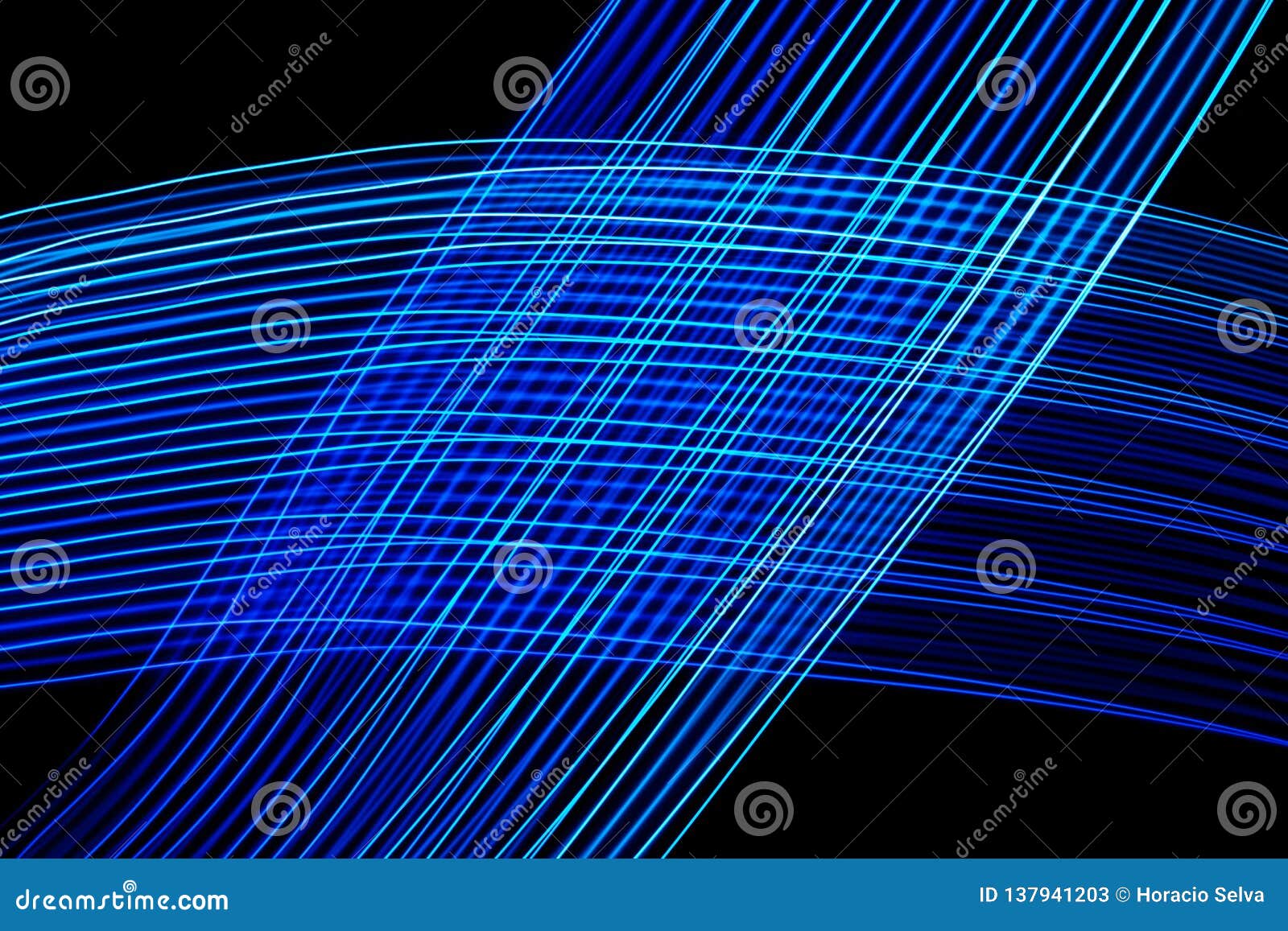Abstract Lines of Blue and Blue Colors Stock Illustration ...