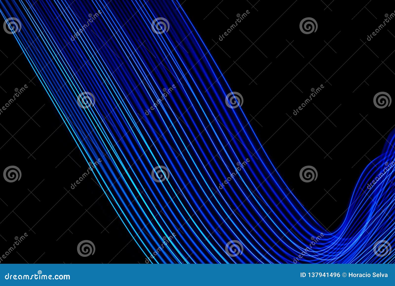 Abstract Lines of Blue and Blue Colors Stock Illustration ...