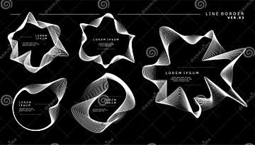 Abstract Lines Border Design Template. Technology Border Design Vector ...