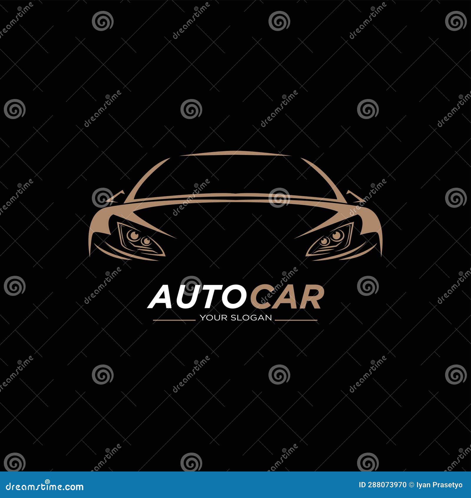 Abstract Lines Car Logo Vector. Vector Illustration Stock Illustration ...