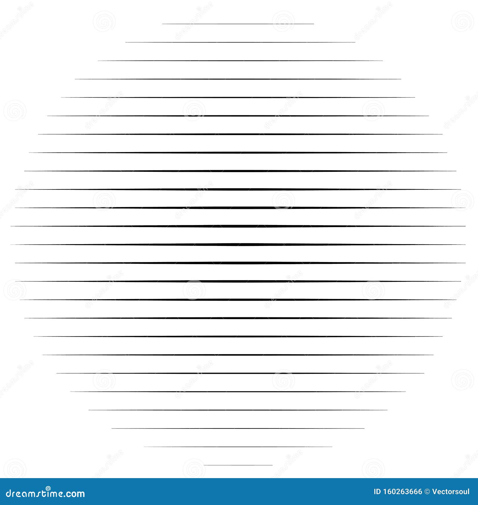 Abstract Lines Circle. Thin Lines Halftone Circle Element. Parallel ...