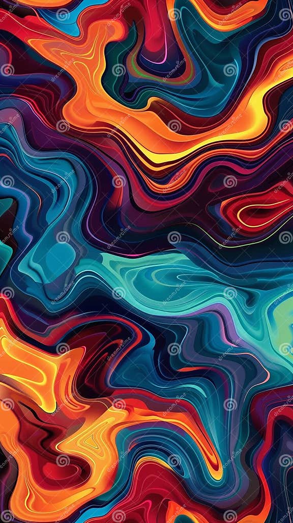 Abstract Lines and Colors Creating a Captivating Backdrop Stock ...