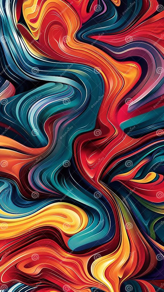 Abstract Lines and Colors Creating a Dynamic Background Stock ...