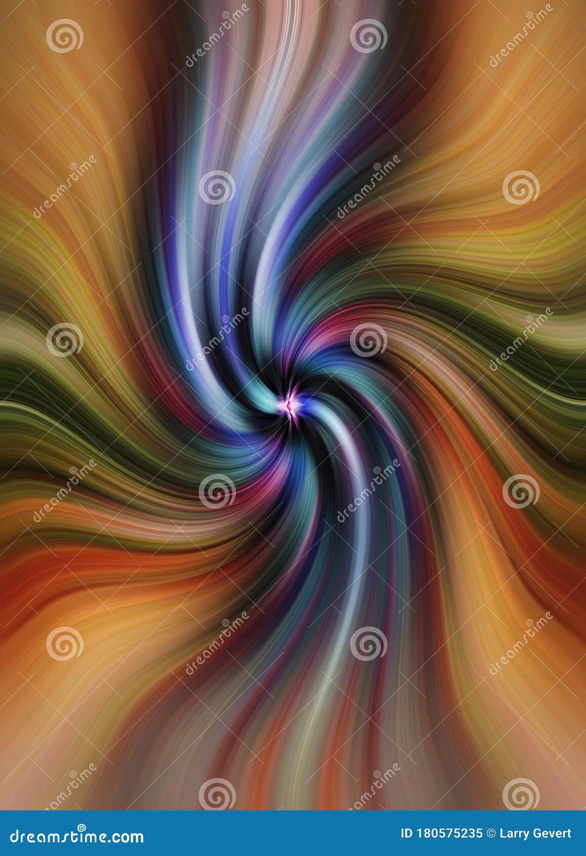 Abstract, Lines and Colors Twisting, Graphic Art Stock Illustration ...