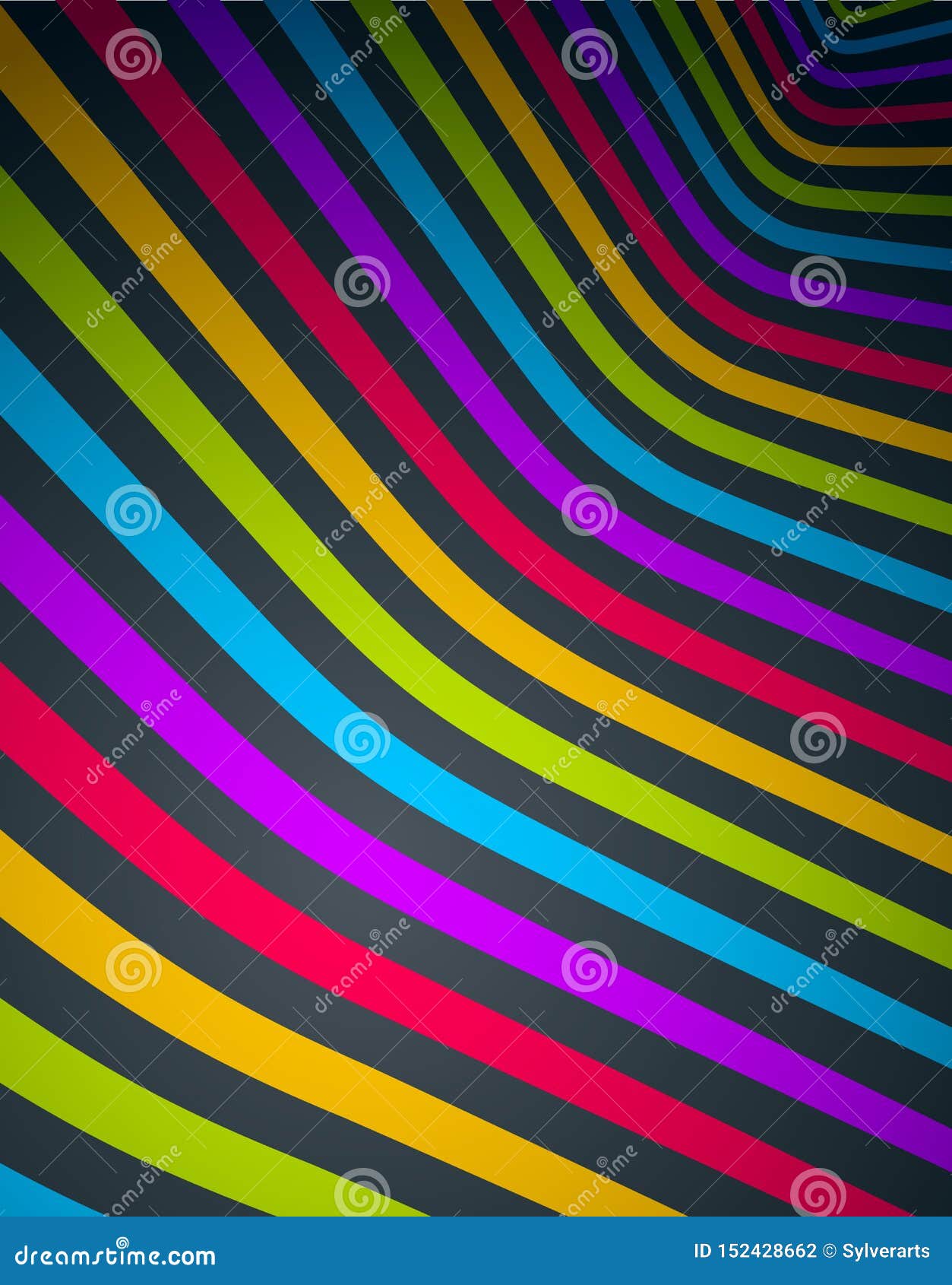 Abstract Lines in 3D Dimensional Perspective Abstract Vector Background ...