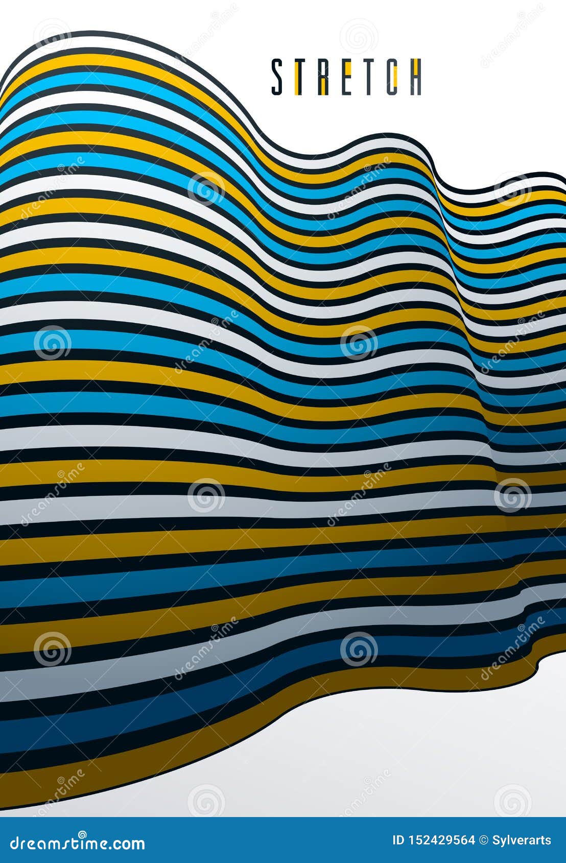 Abstract Lines in 3D Dimensional Abstract Vector Background, Cool Funky ...