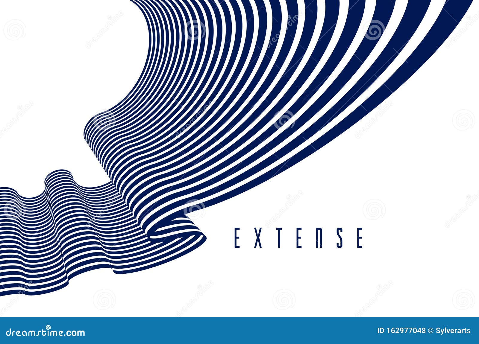 Abstract Lines in 3D Dimensional Perspective Abstract Vector Background ...