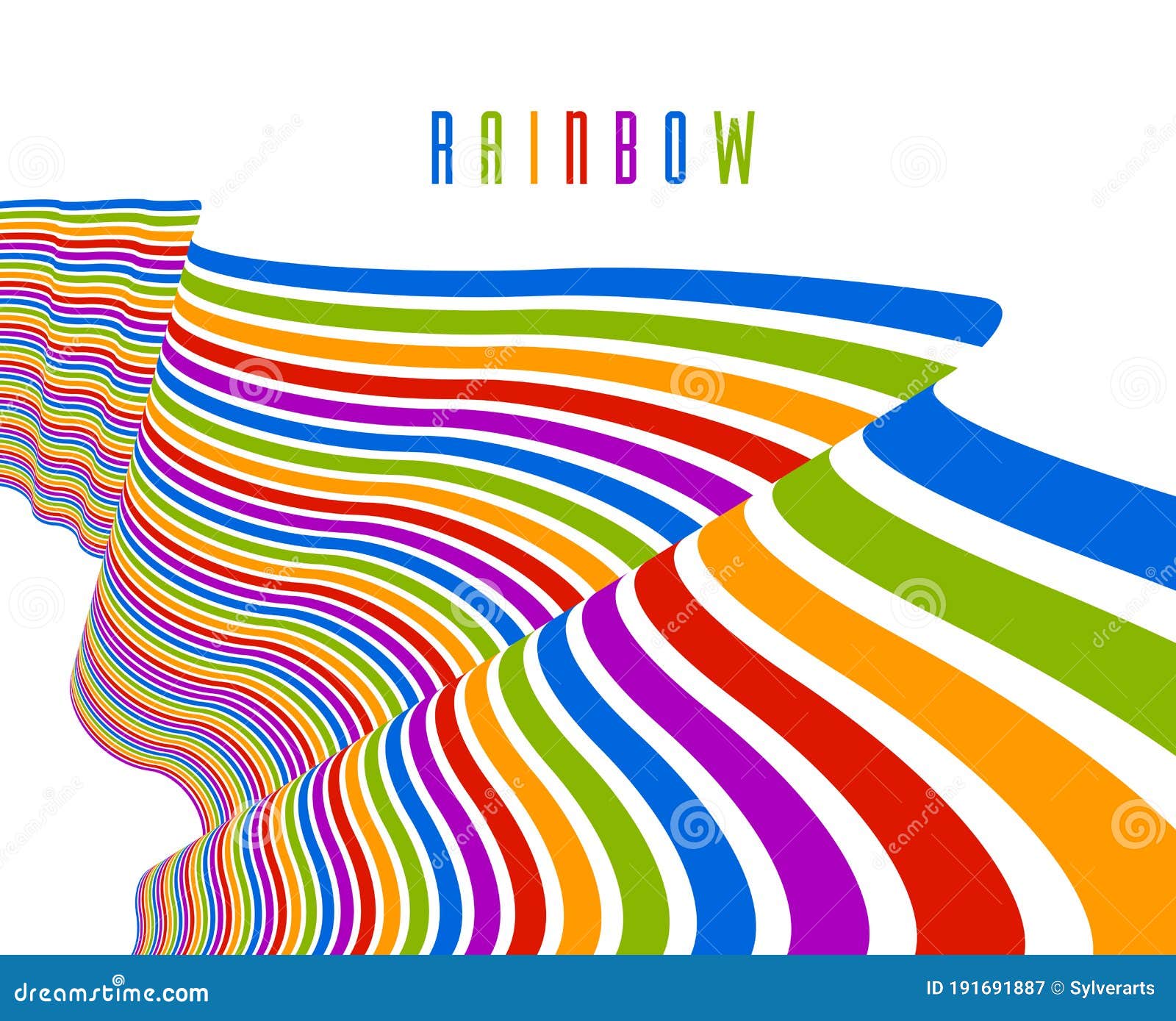 Abstract Lines in 3D Dimensional Perspective Abstract Vector Background ...