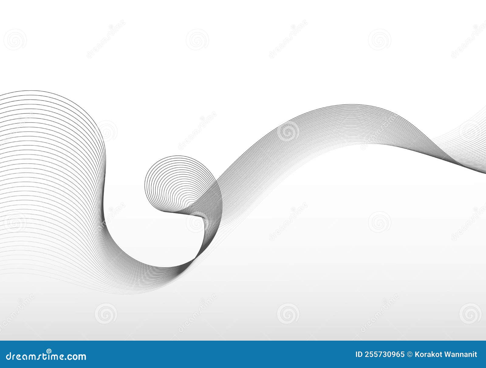 Abstract Lines Design Swirl Wavy Pattern Decorative Artwork ...