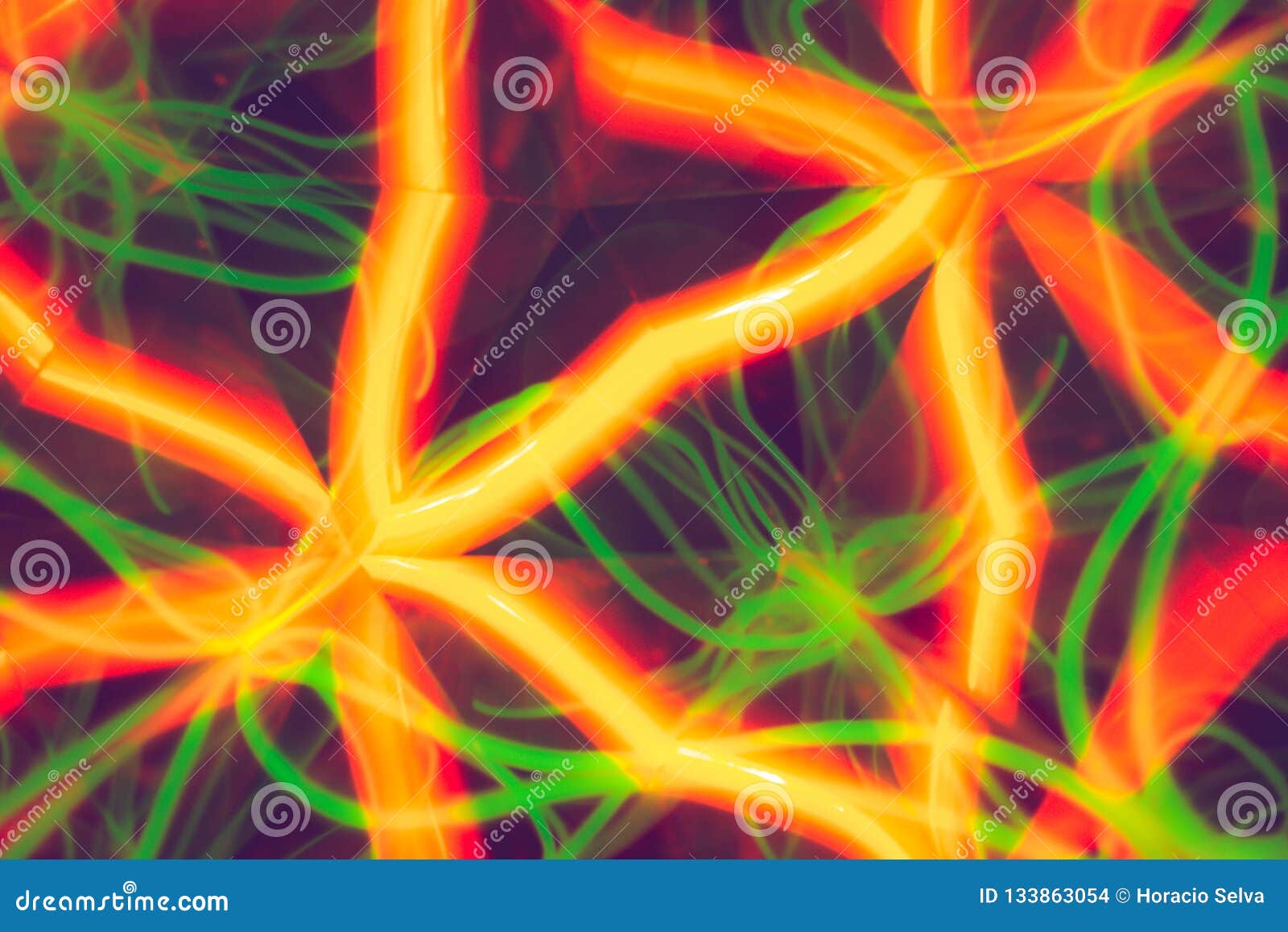 Several Abstract Lines of Different Colors and Sizes Stock Illustration ...