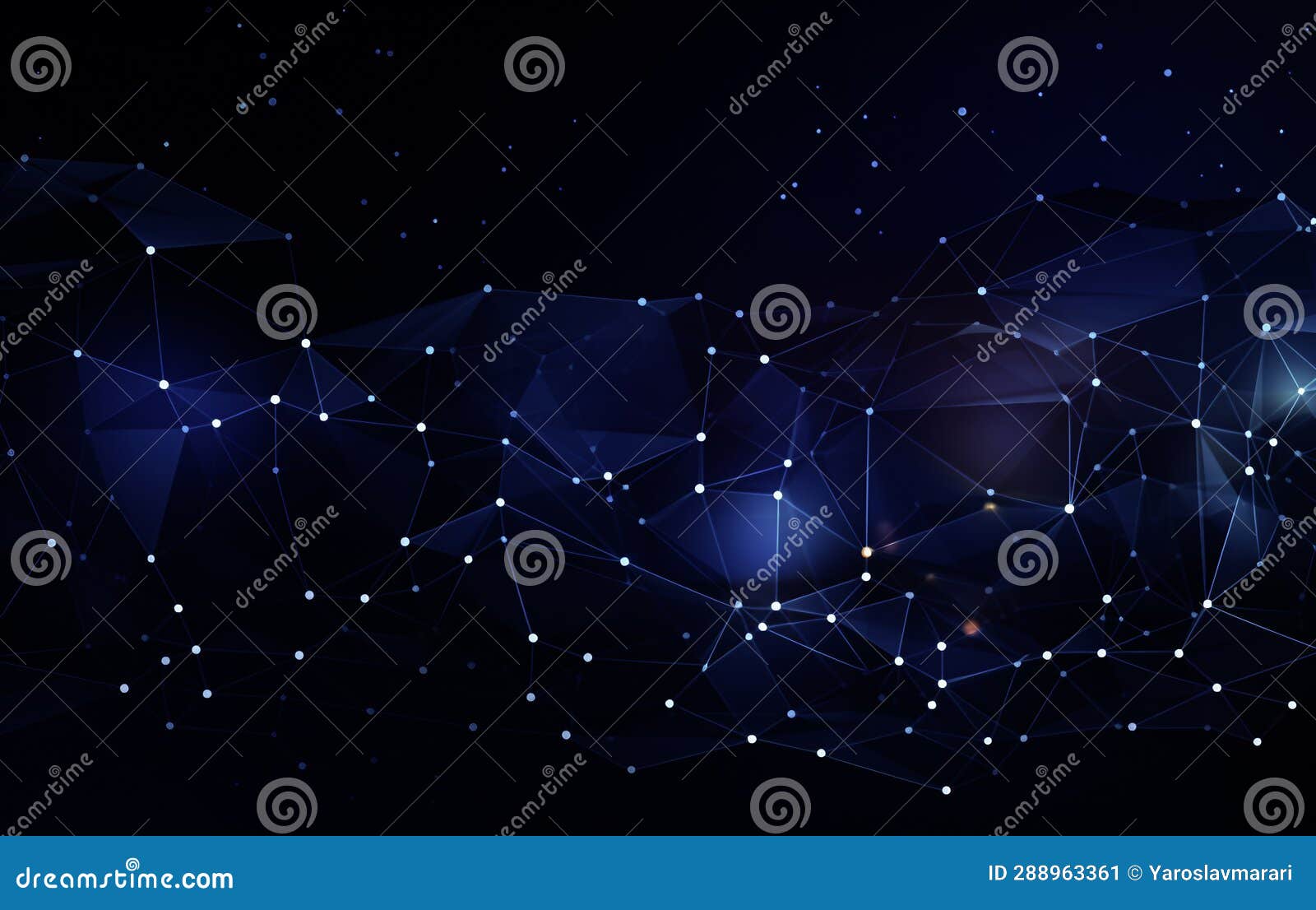 Abstract Lines and Dots Connect the Background Stock Image - Image of ...