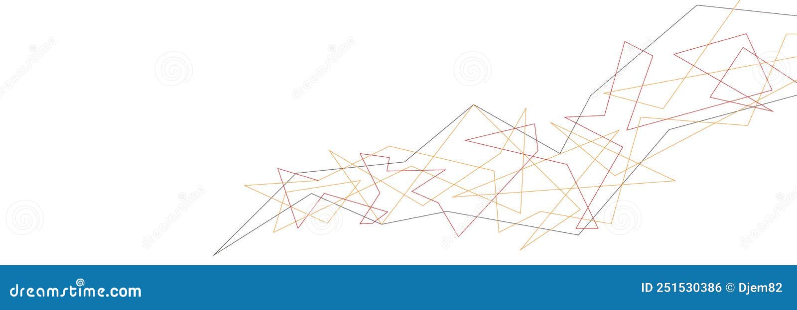 Abstract Lines And Dots Connect Background Stock Vector Illustration