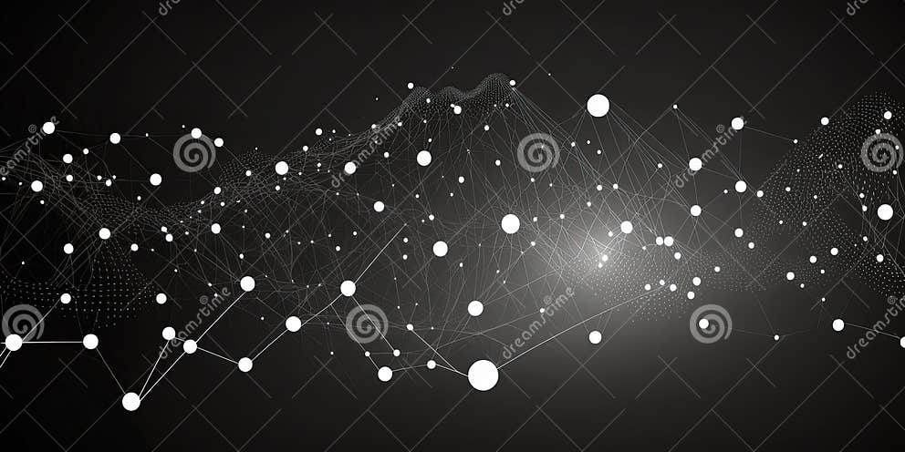 Abstract Lines and Dots Connecting - Digital Background and Wallpaper ...