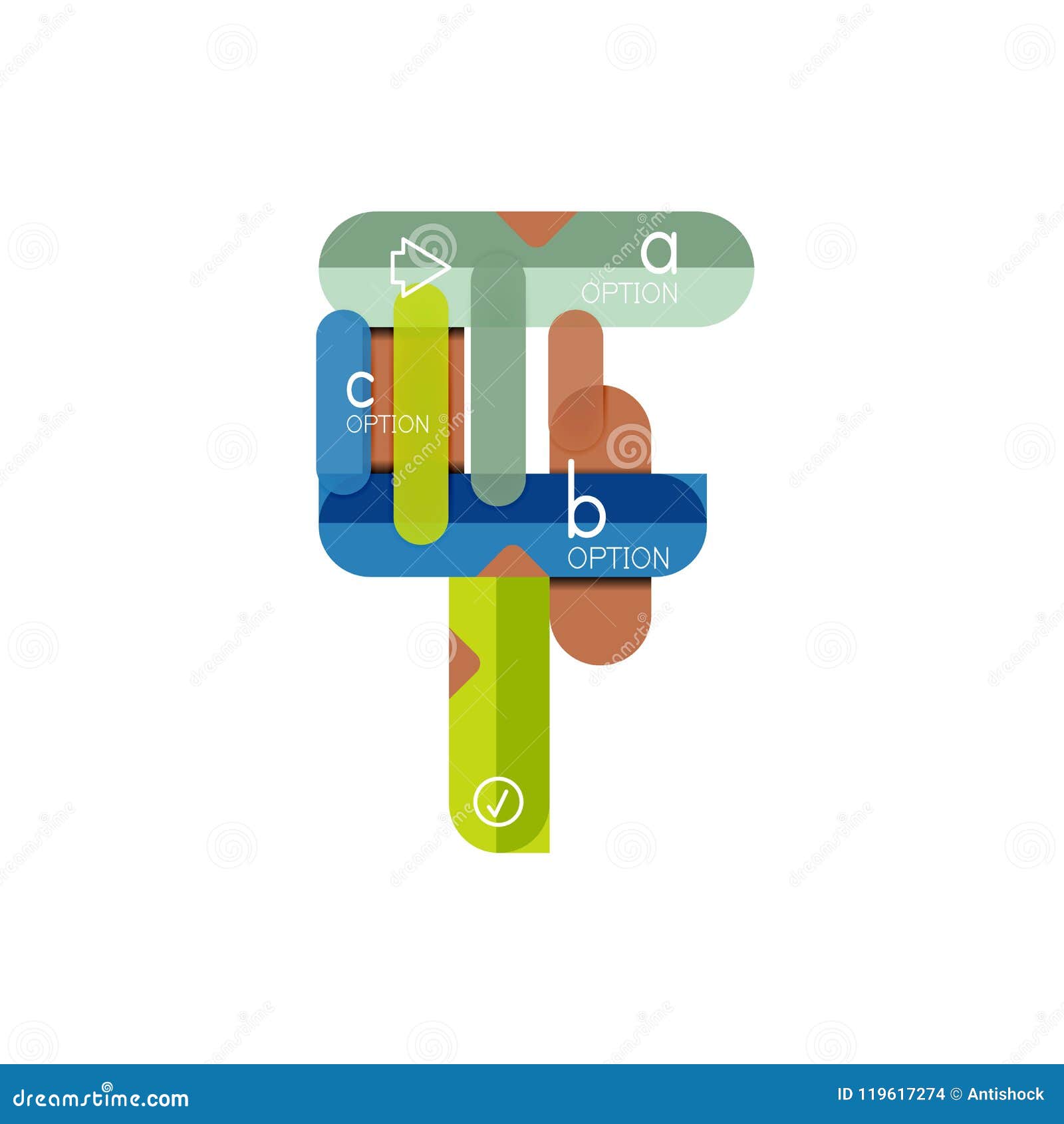 Abstract Lines Geometric Infographic LayoutAbstract Lines Geometric ...