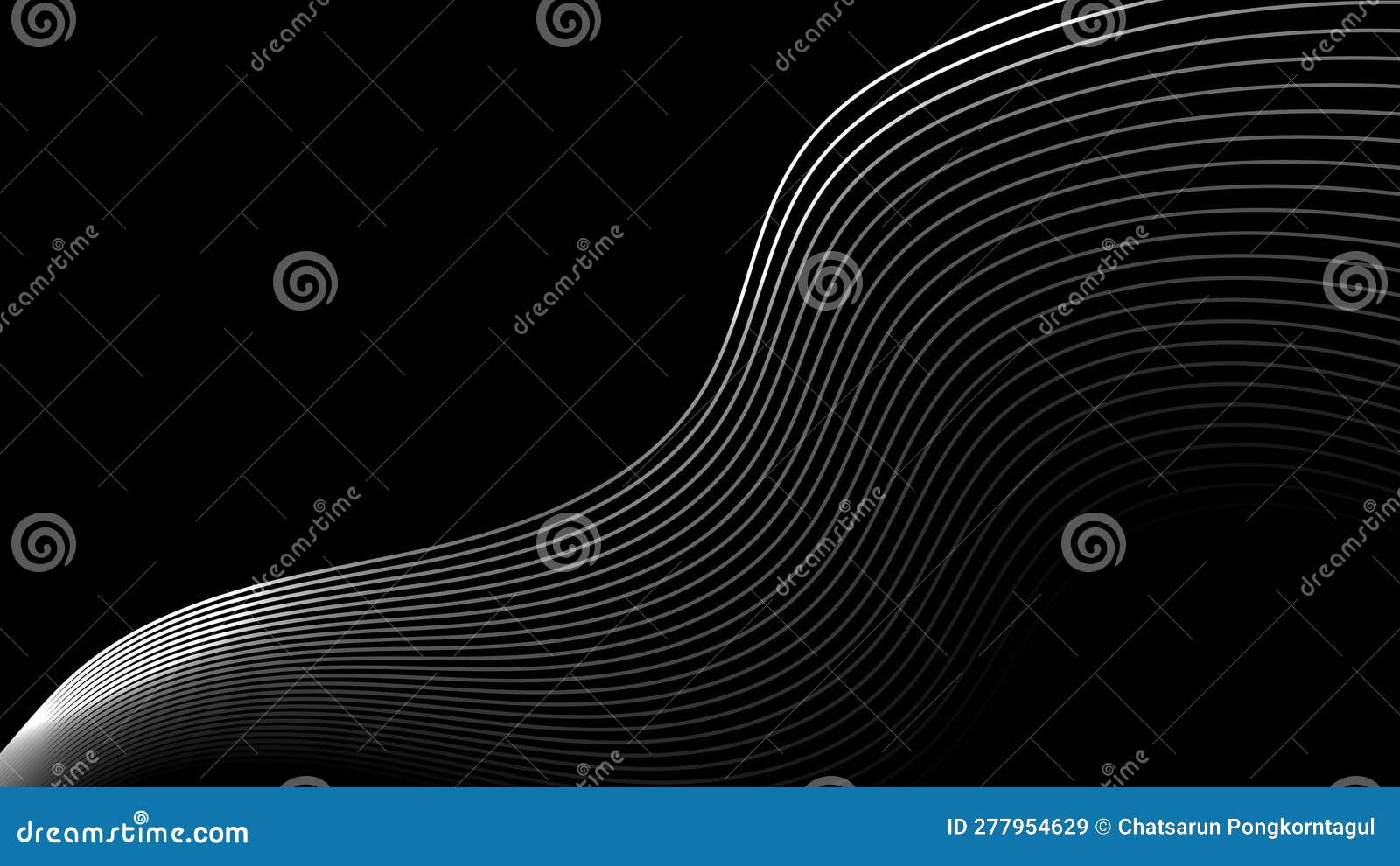 Abstract Lines Lighting Effect on Dark Background Stock Vector ...