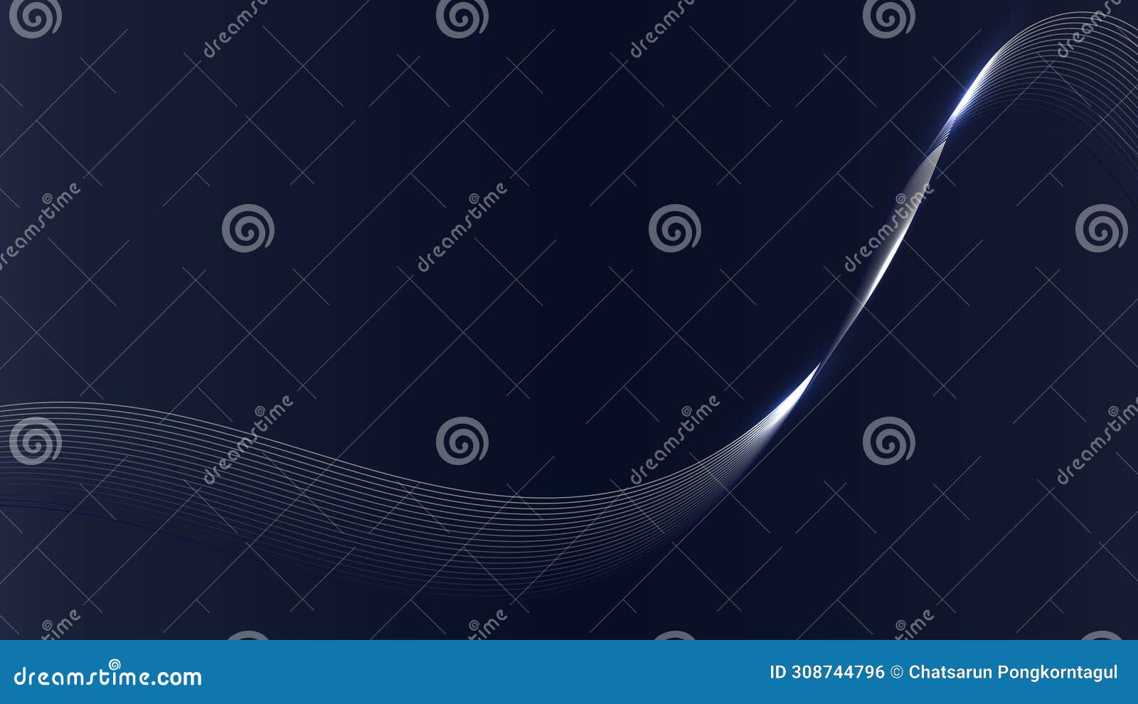 Abstract Lines Lighting Effect on Dark Background Stock Vector ...