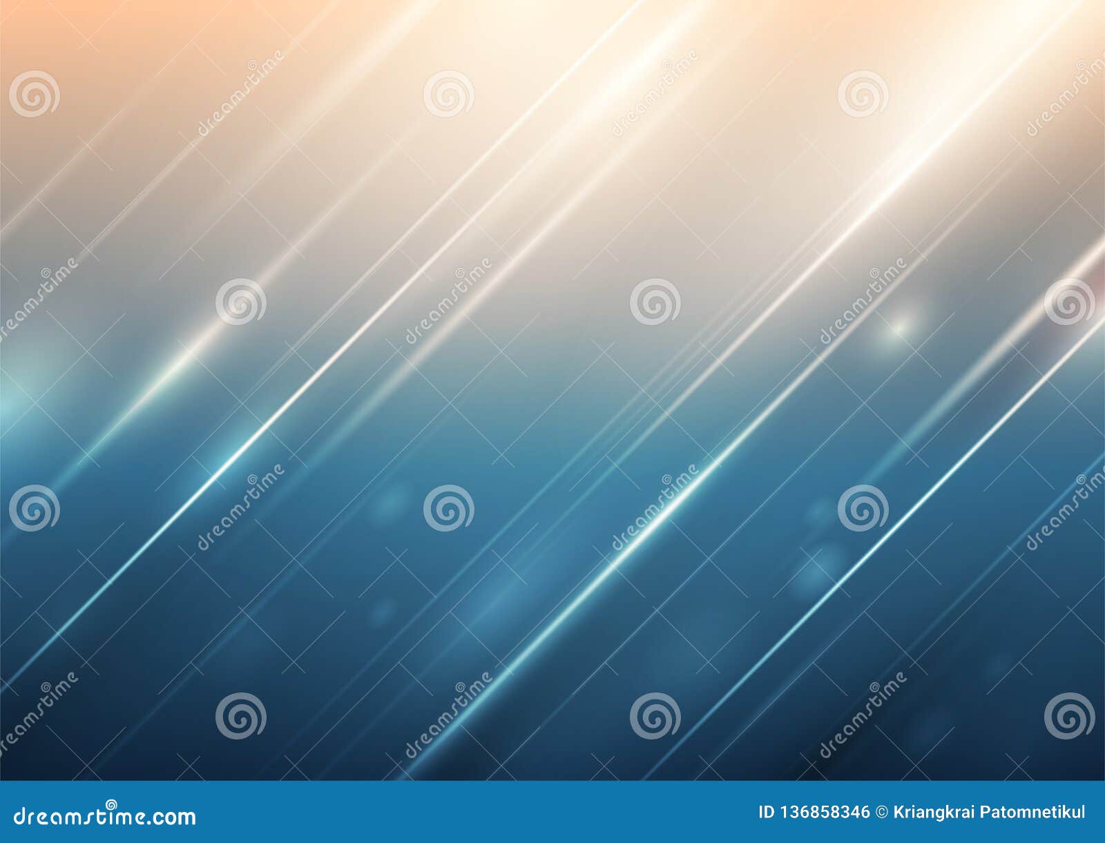 Abstract Lines with Lighting on Gradient Background Stock Vector ...