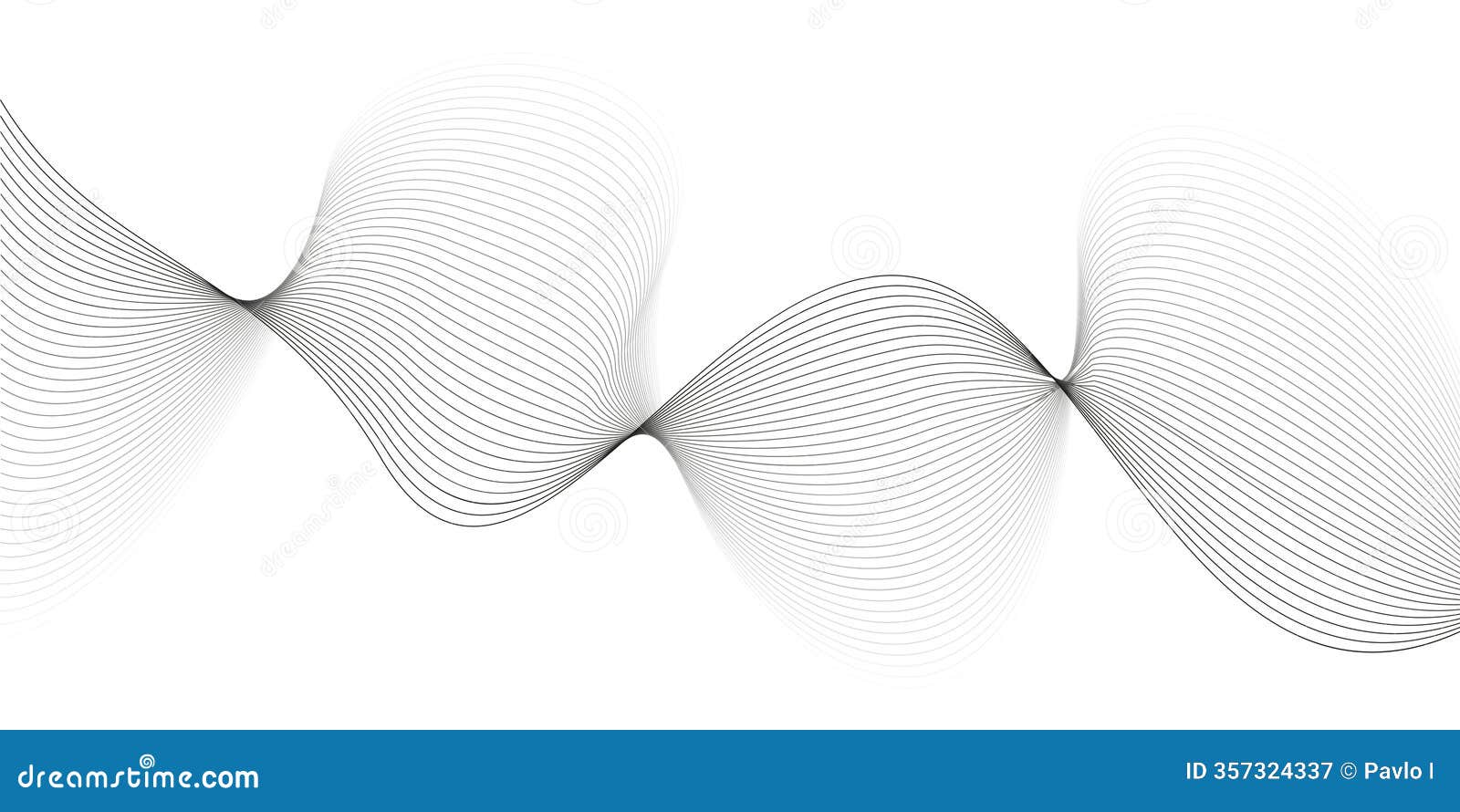 Abstract Lines Modern Background Isolated, Twisted Curve Lines ...