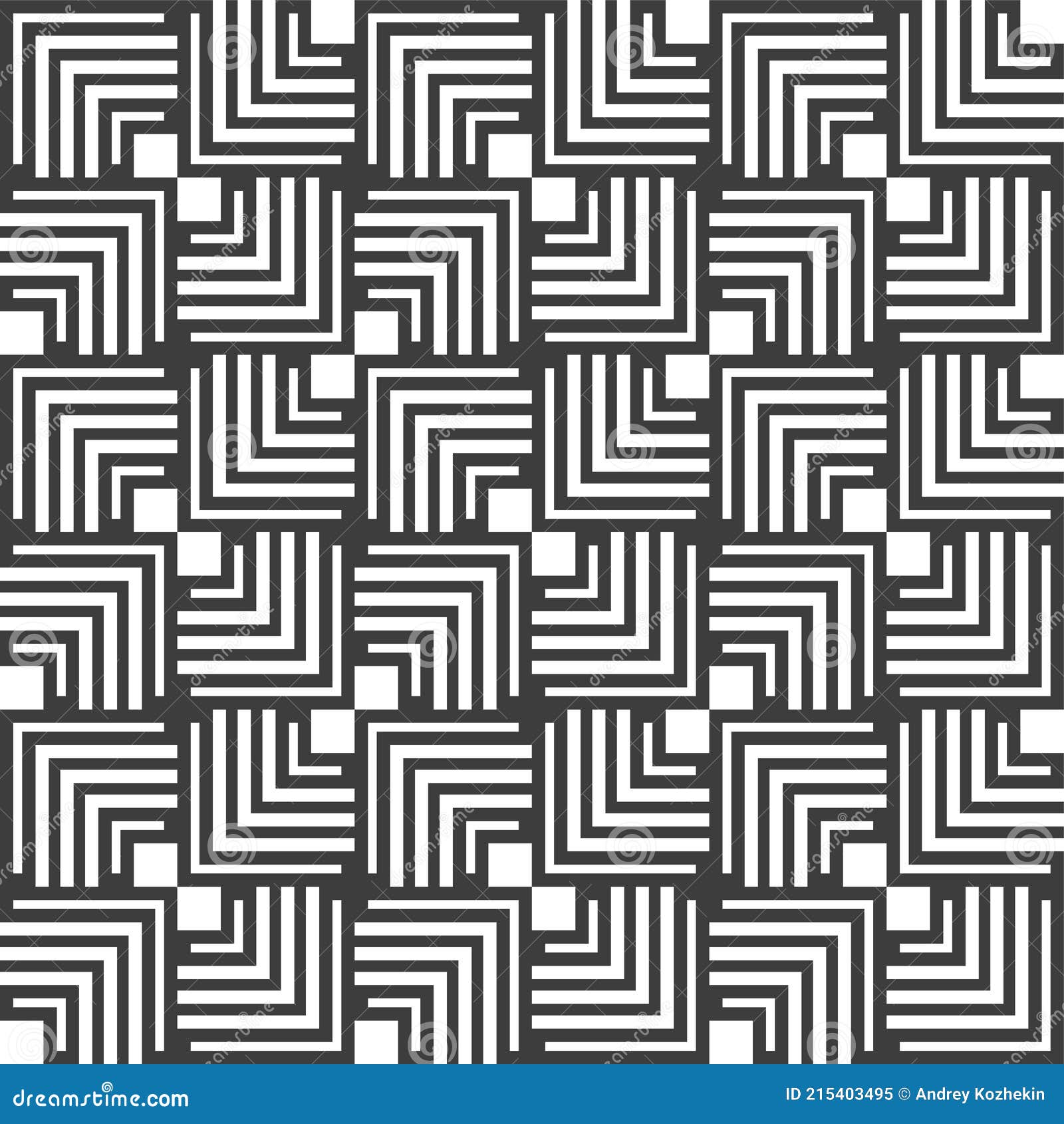 Abstract Lines Mosaic Pattern. Repeating Geometric Tiles with Striped ...