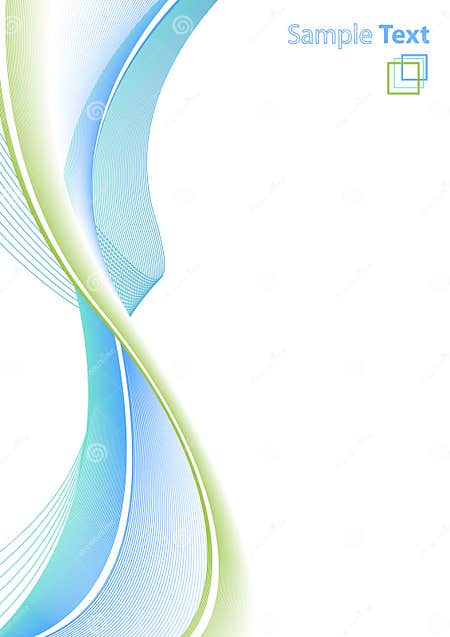Abstract Lines Paper Template Stock Vector - Illustration of corner ...