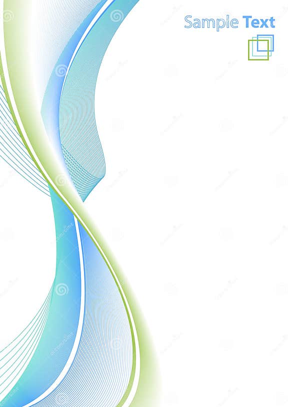 Abstract Lines Paper Template Stock Vector - Illustration of corner ...