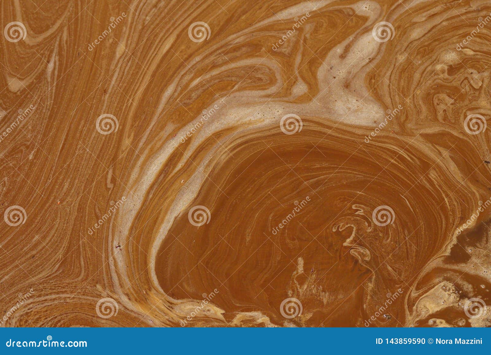 Abstract Puddle Background, Reflection In A Puddle Of Umbrella And ...