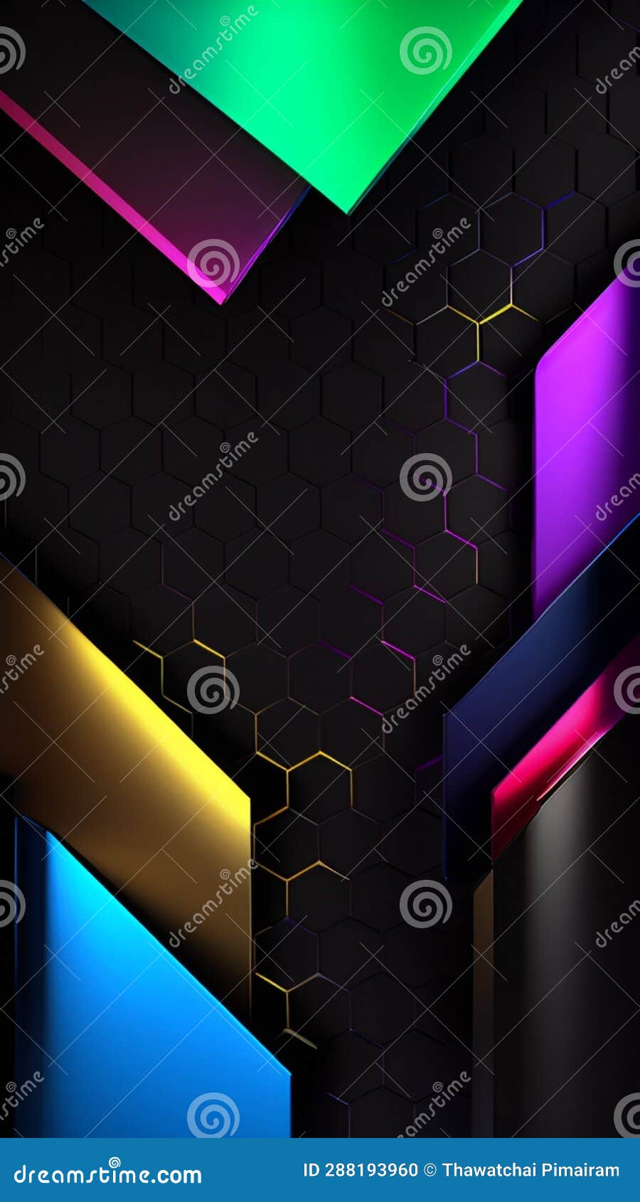 Abstract Lines and Shapes of Geometric Intensity Color Background Stock ...