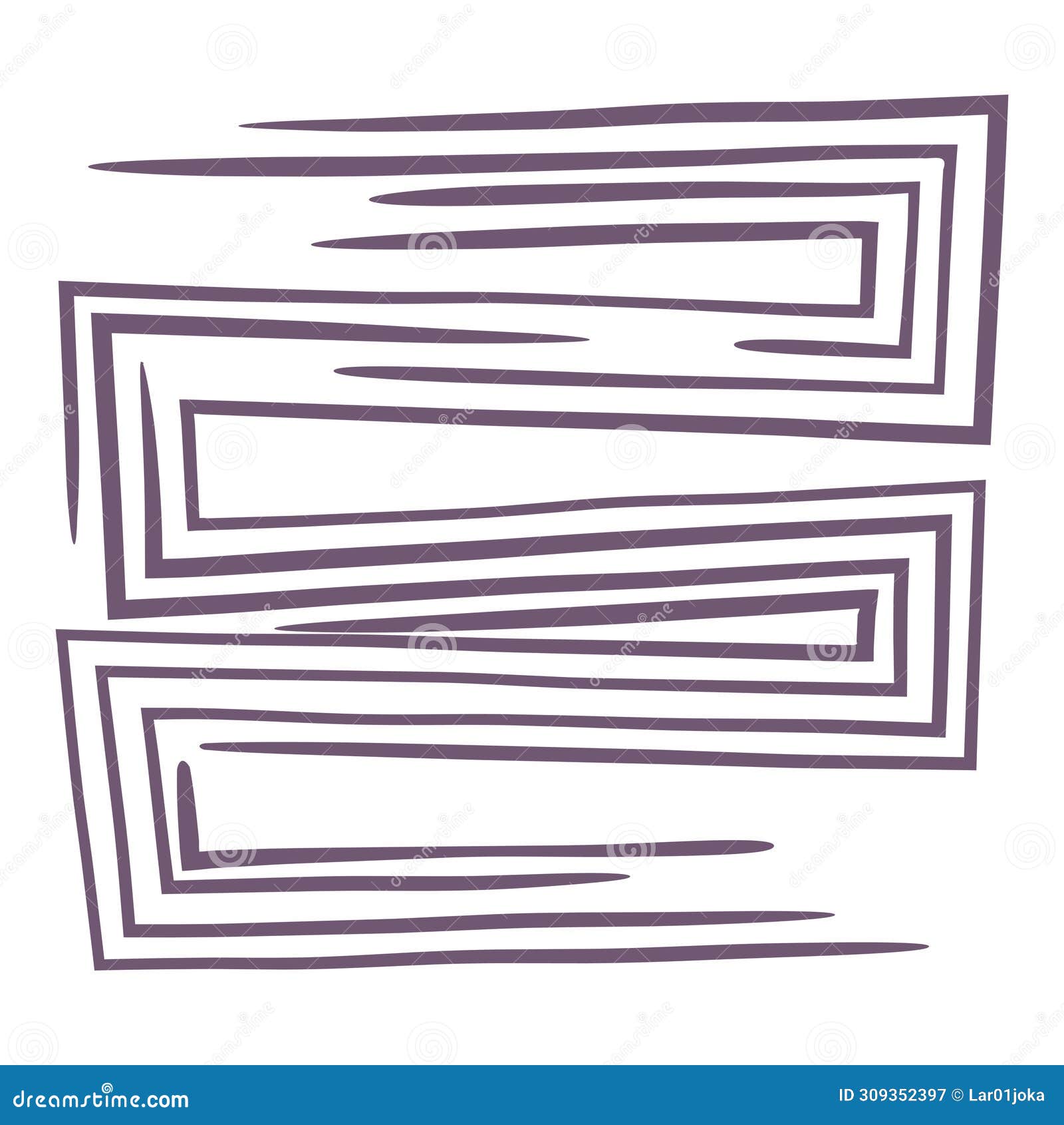 Abstract Lines Sketch Icon Hand Draw Vector Stock Vector - Illustration ...