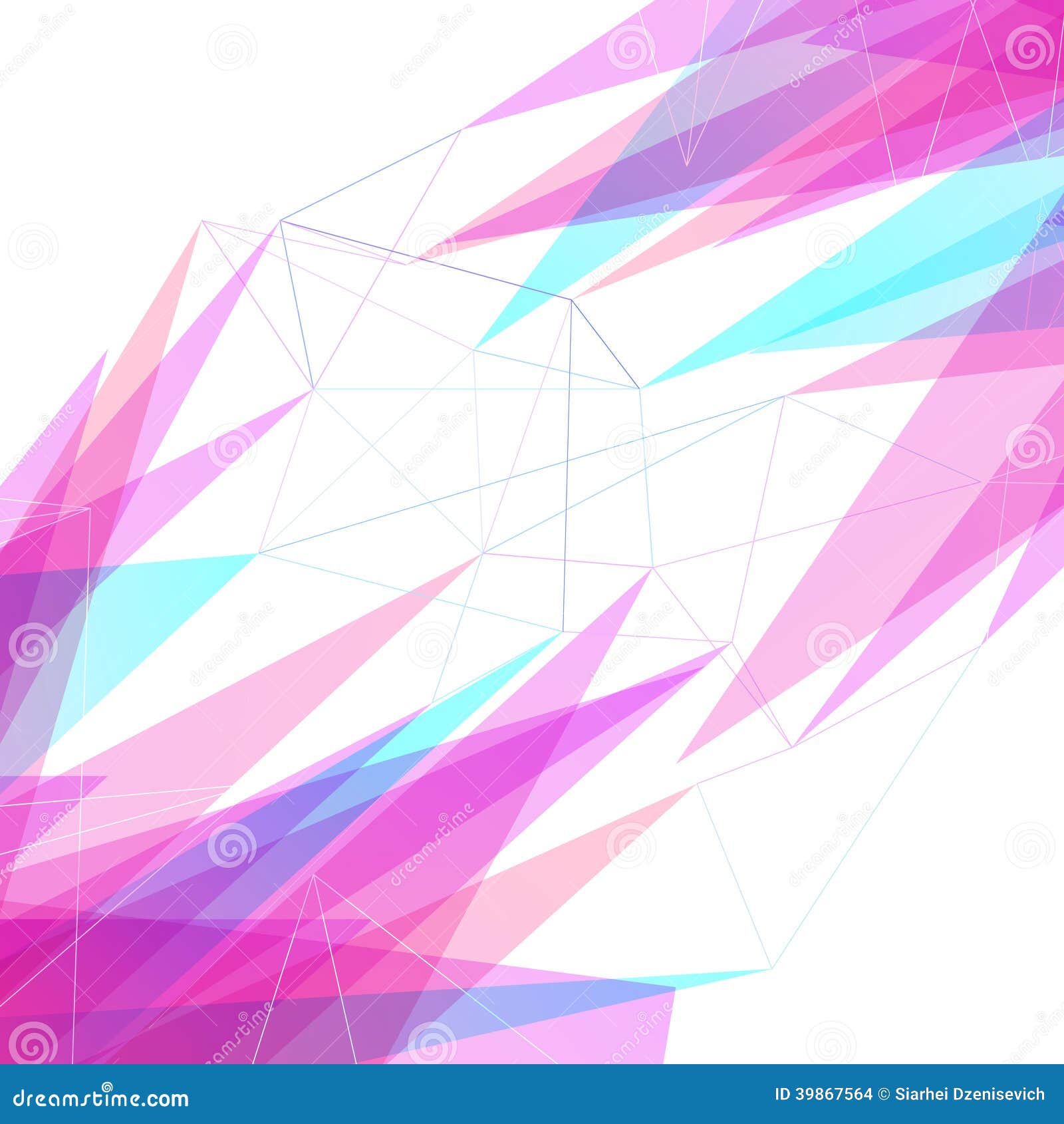 Abstract Lines and Triangles Bright Background Stock Vector ...