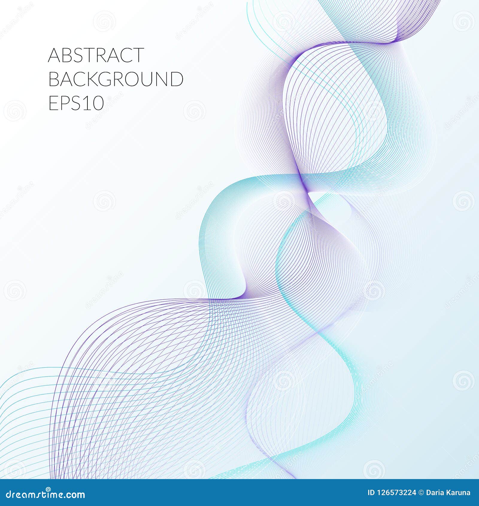 Abstract Lines on a White Background. Line Art Stock Vector ...