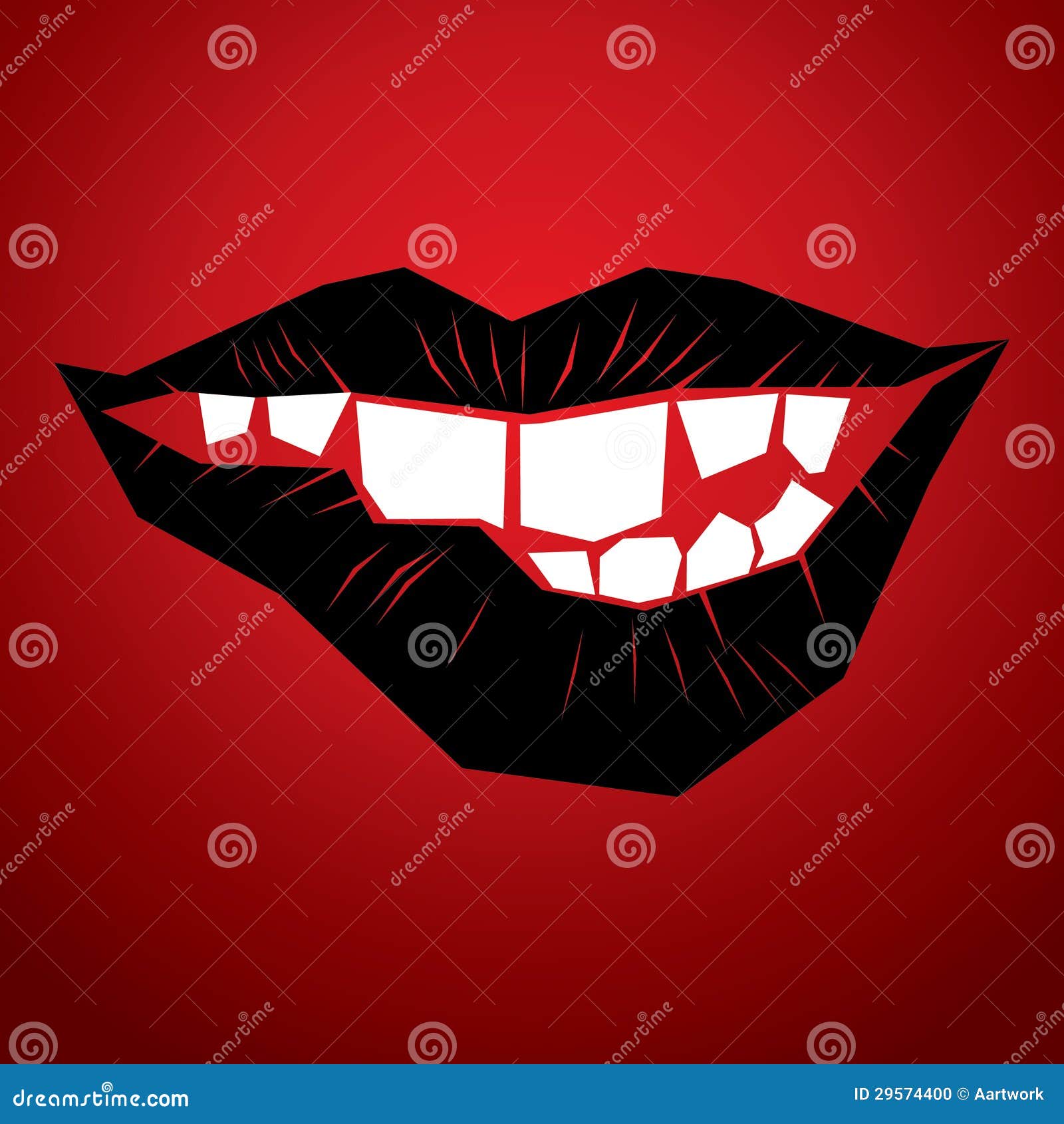 Abstract lips background stock vector. Illustration of girl - 29574400