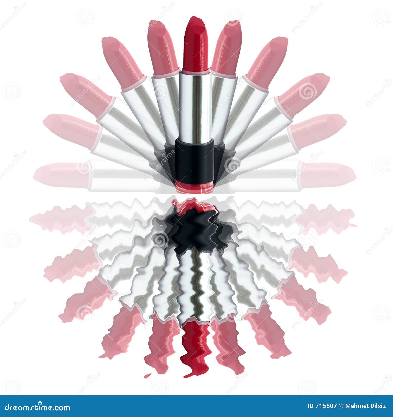 Abstract Lipstick Collage stock image. Image of reflect - 715807