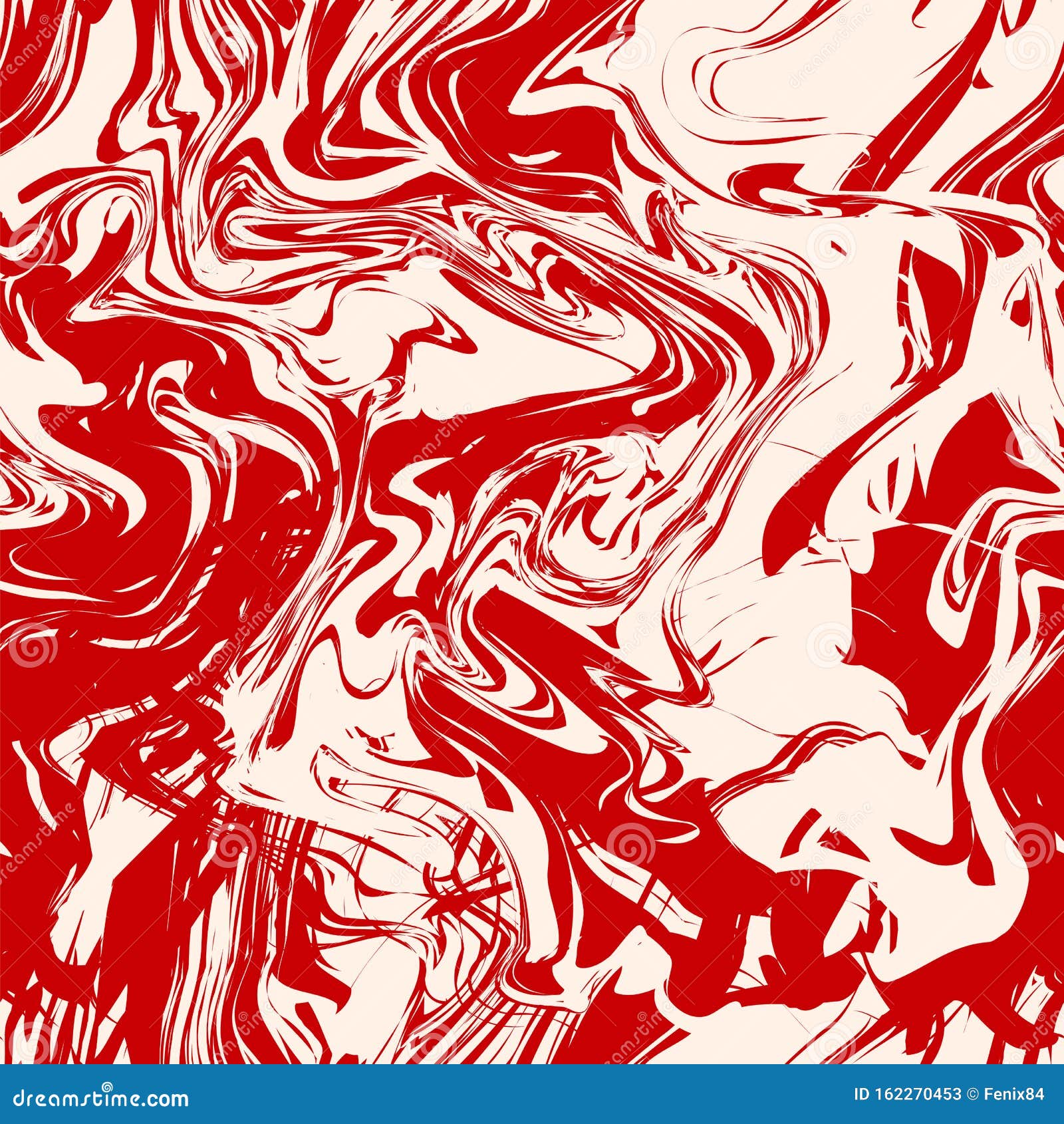 Red Liquid Background. Seamless Wavy Texture Stock Vector ...