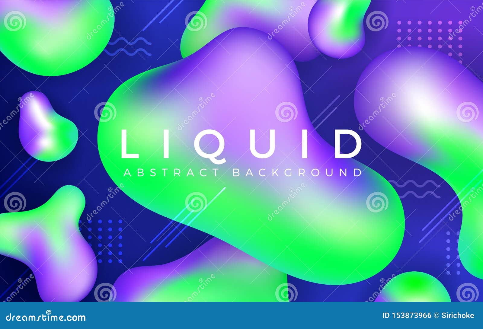 Abstract Liquid Banner Background. Vector Illustration Stock Vector ...