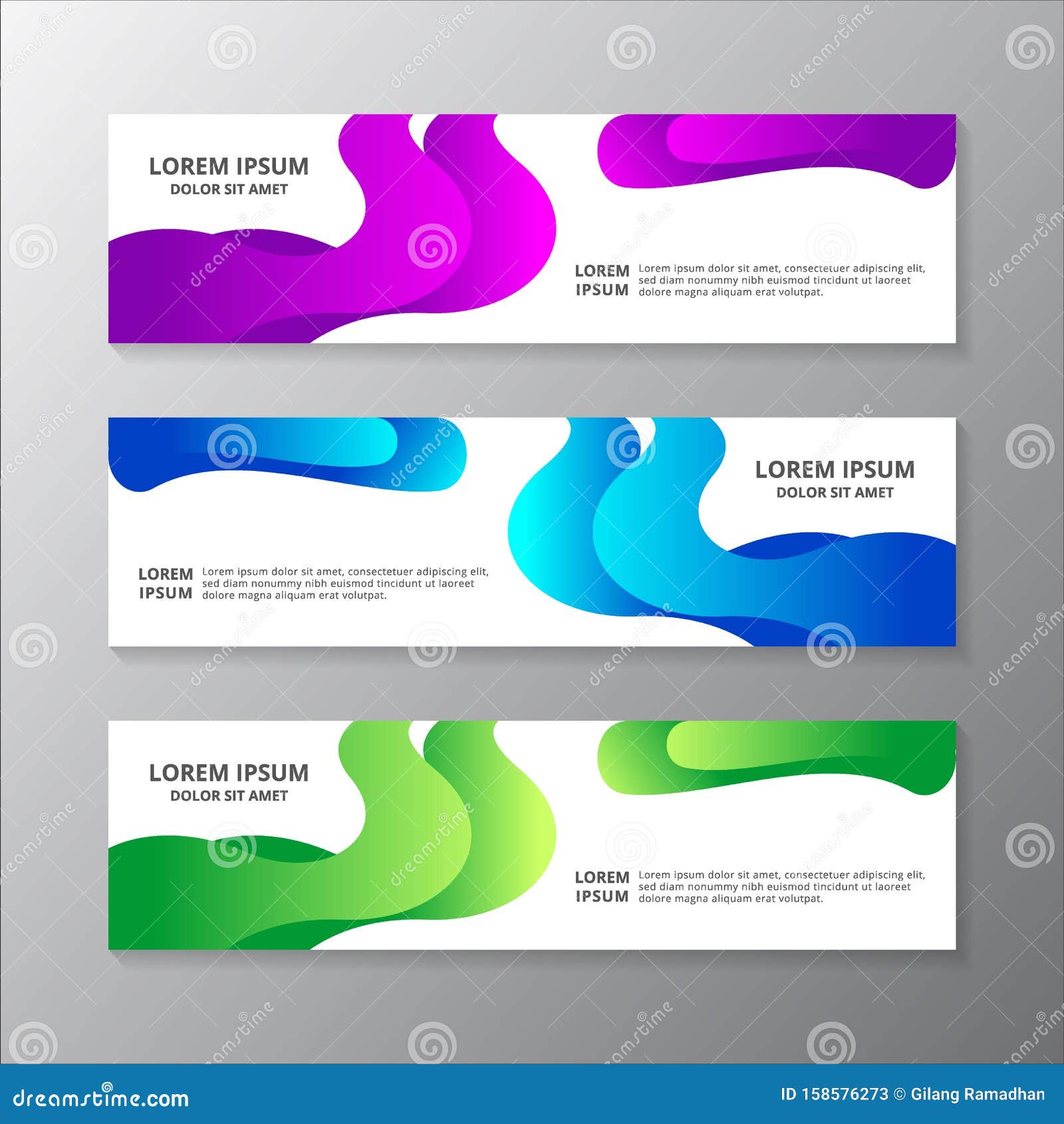 Abstract Liquid Banner Template, Gradient Color, Modern Layout Web ...