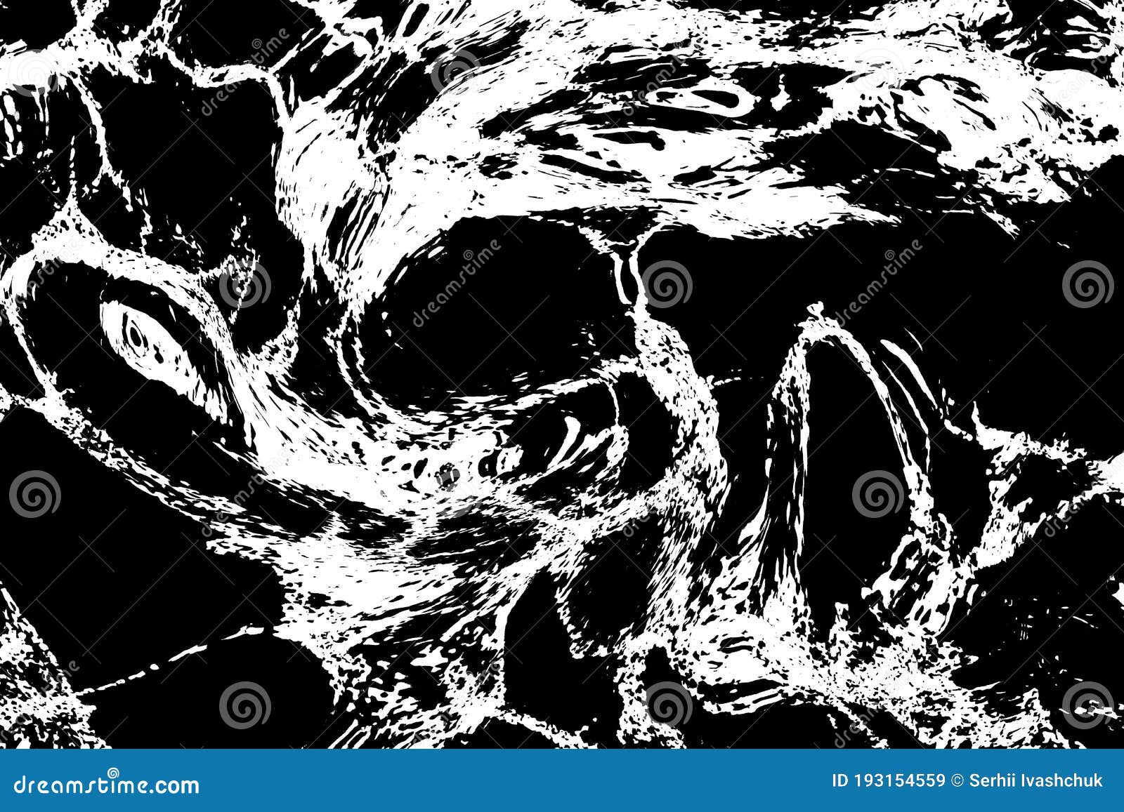 Abstract Liquid Black and White Background. Stock Image - Image of ...