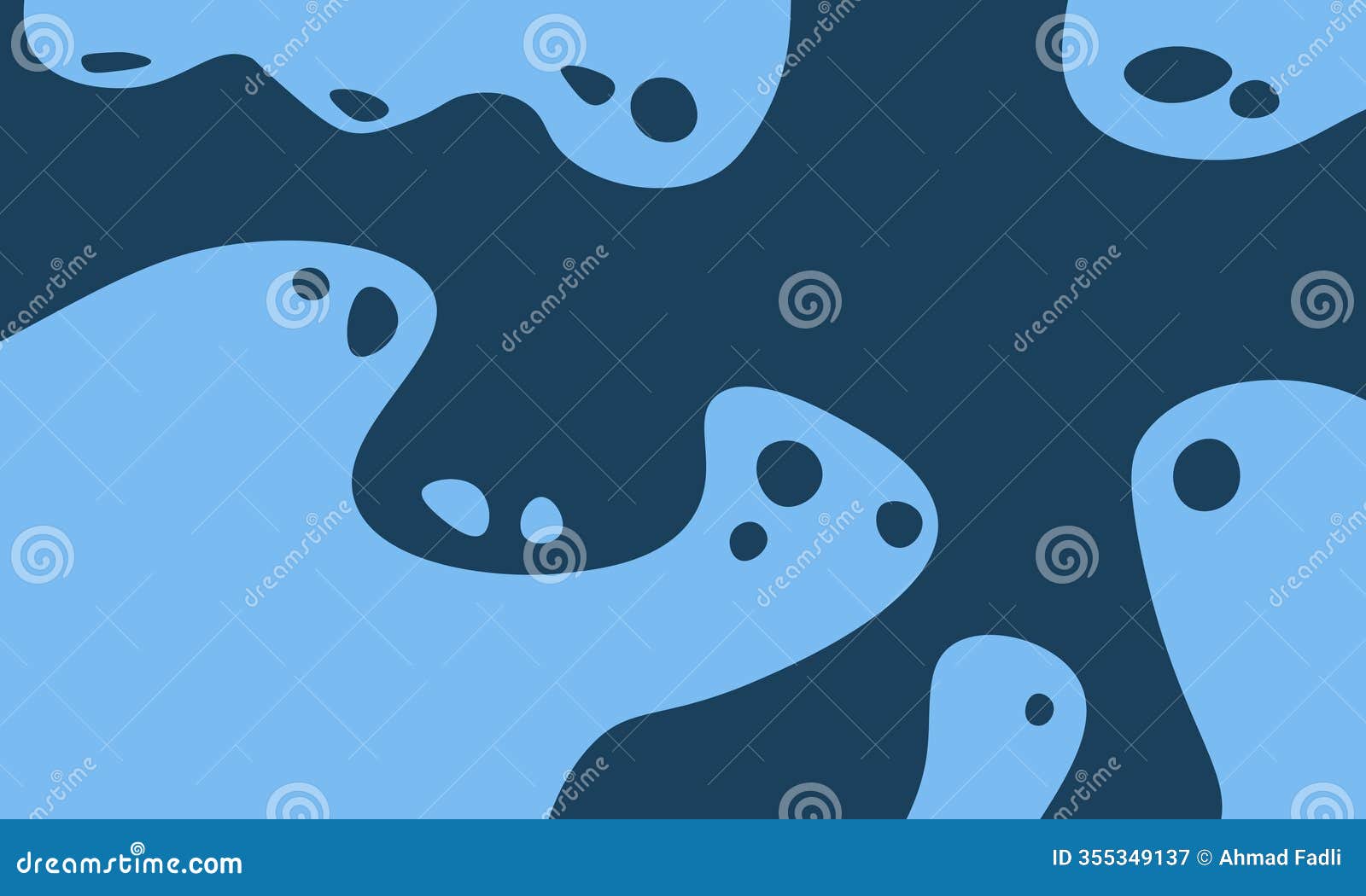 Abstract Liquid Blue Background Design Stock Vector - Illustration of ...