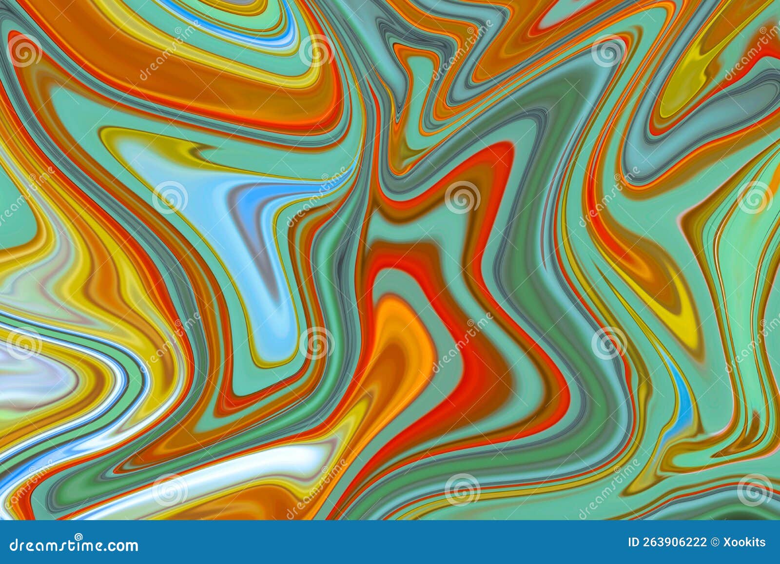 Abstract Liquid Color Mixing Marble Texture Background Stock ...