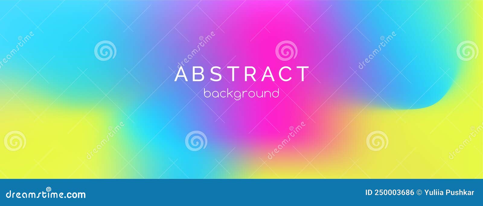 Abstract Liquid Colorful Gradient Banner Template. Vector Long Minimal ...