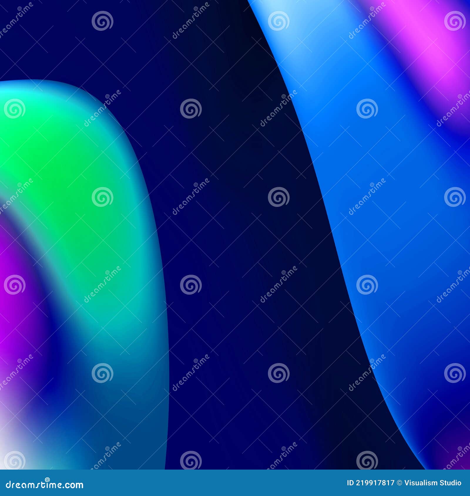 Abstract Liquid Dark Blue and Purple Gradient Geometric Fluid Shapes ...