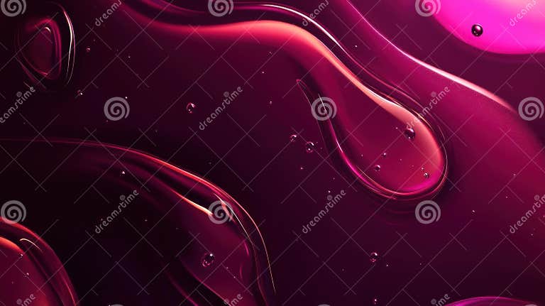 Abstract Liquid Flows Smoothly with Bubbles, Creating a Mesmerizing ...