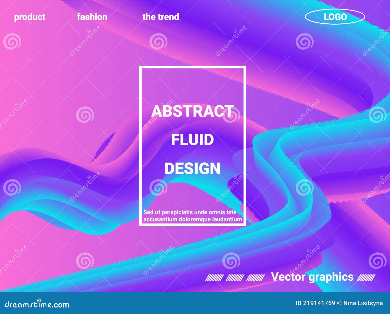Abstract liquid form of stock vector. Illustration of vector - 219141769