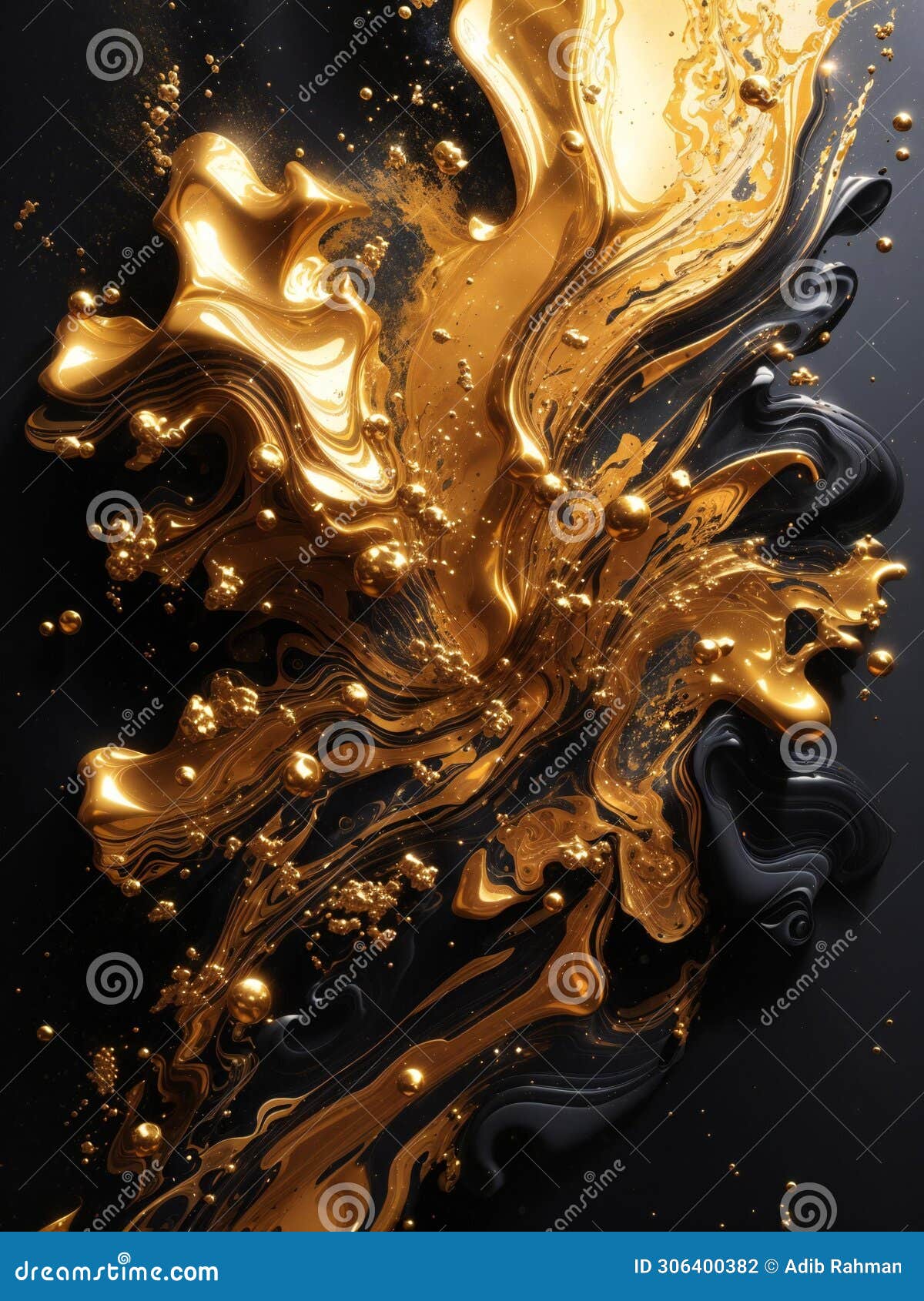 Abstract Liquid Gold Background Stock Illustration - Illustration of ...