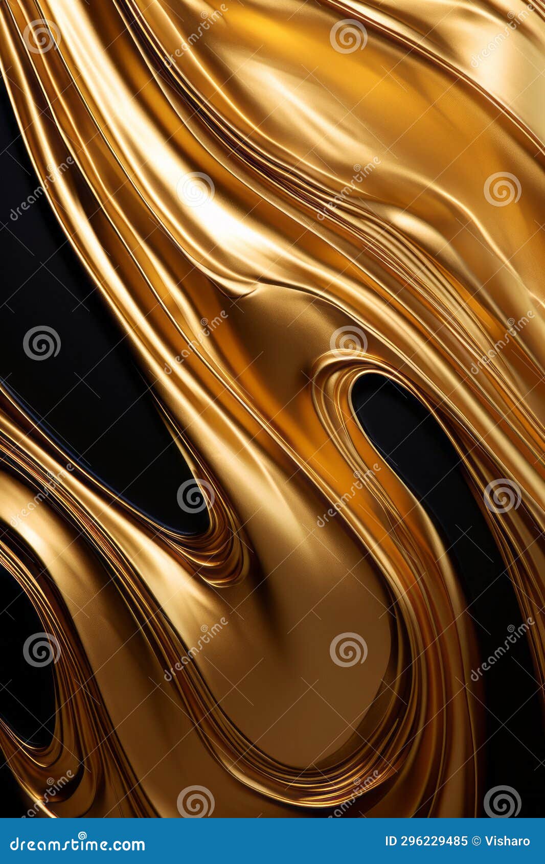 Abstract Liquid Gold Background Stock Illustration - Illustration of ...