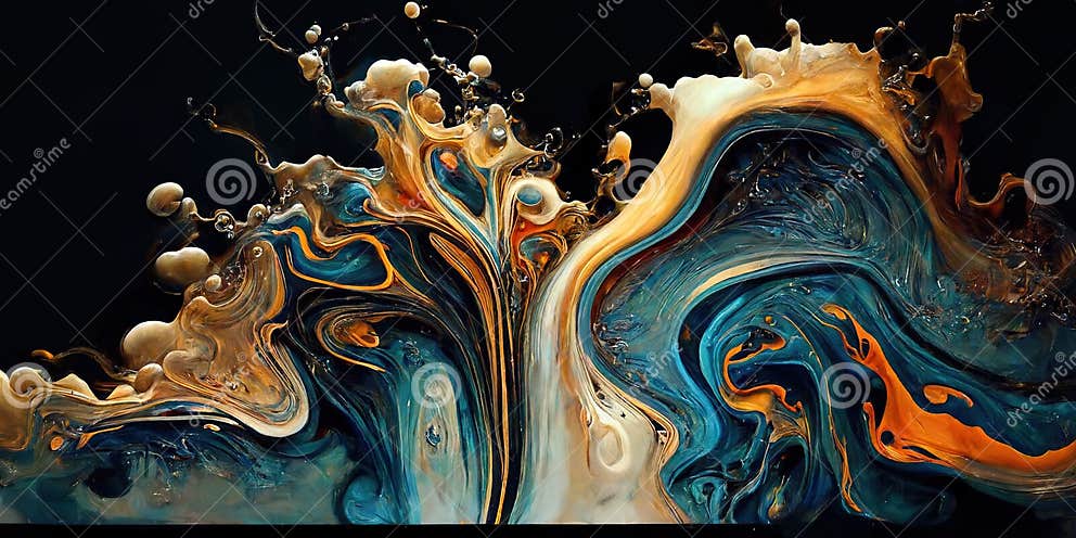 Abstract liquid graphics stock illustration. Illustration of graphic ...