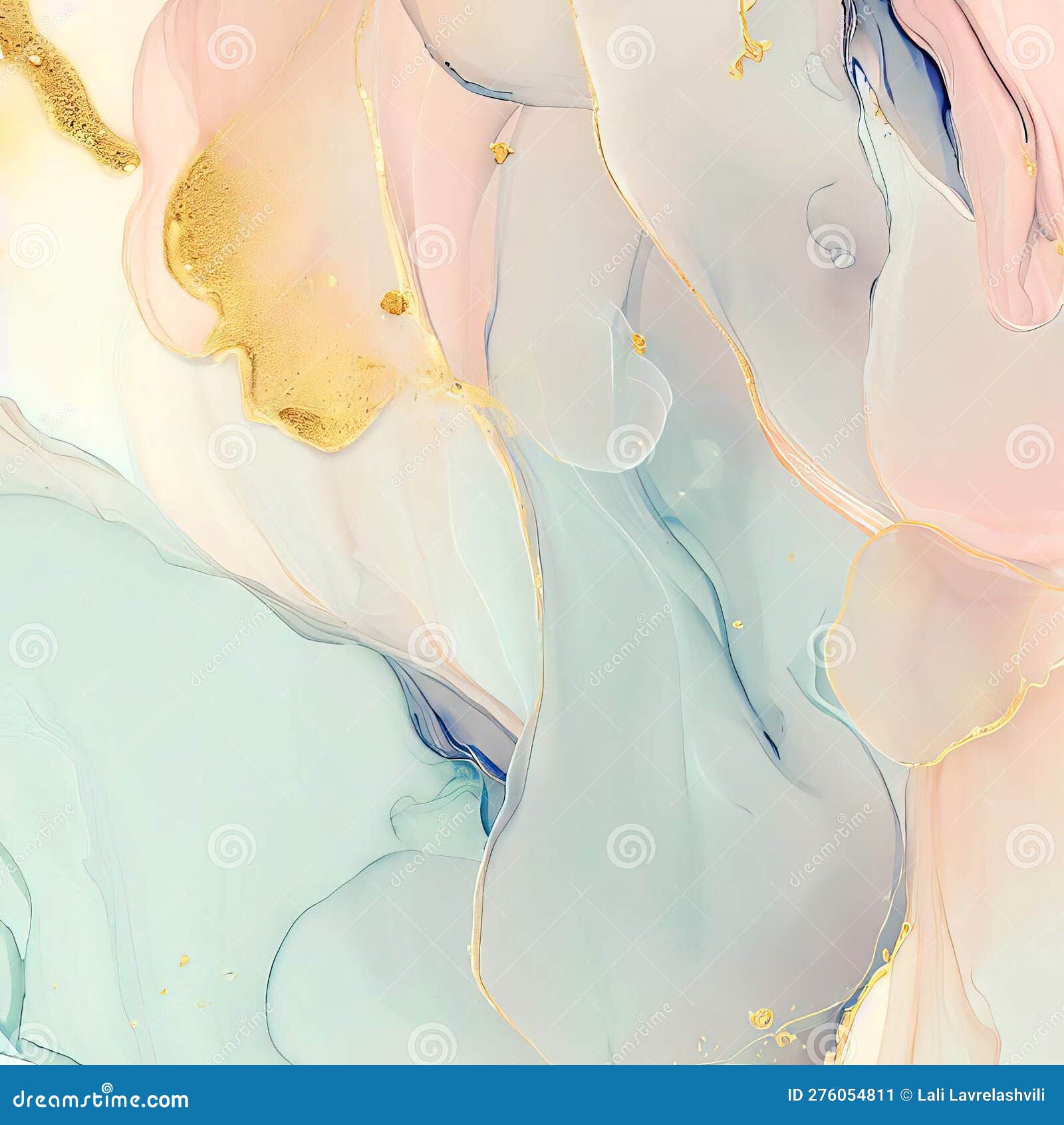 Abstract Liquid Ink Painting Background. Generative AI Stock ...