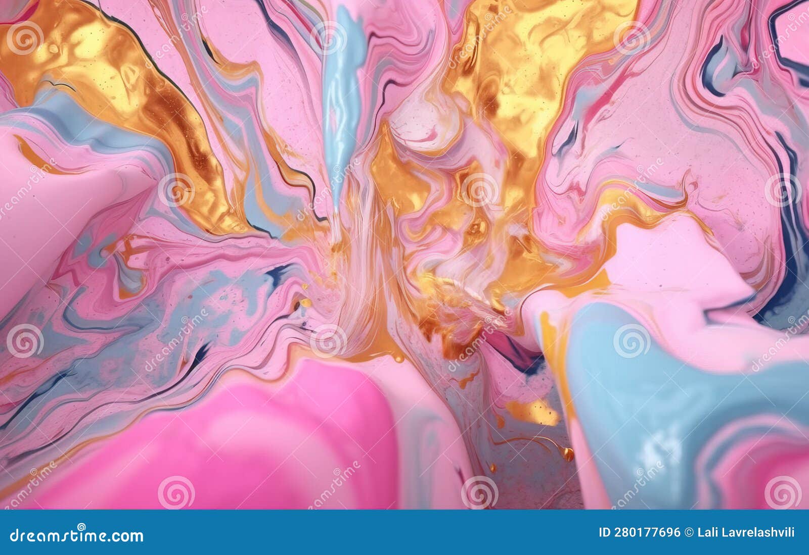 Abstract Liquid Ink Painting Background. Generative AI Stock ...