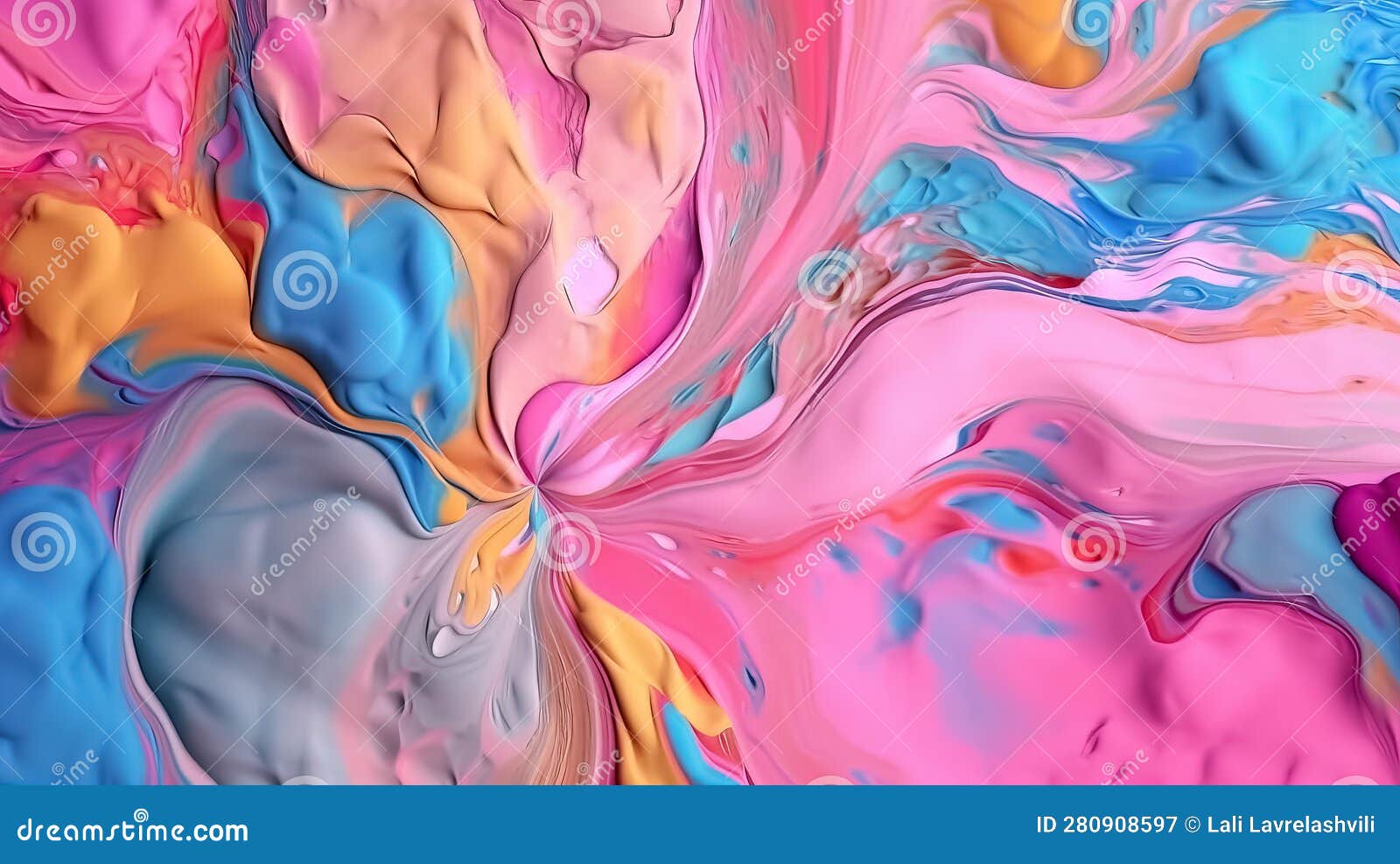 Abstract Liquid Ink Painting Background. Generative AI Stock ...