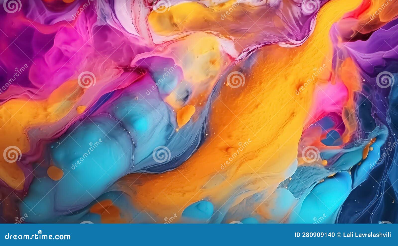 Abstract Liquid Ink Painting Background. Generative AI Stock ...